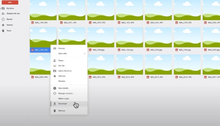 How To Download Pictures From Google Drive - 2024 Guide - Poladroid